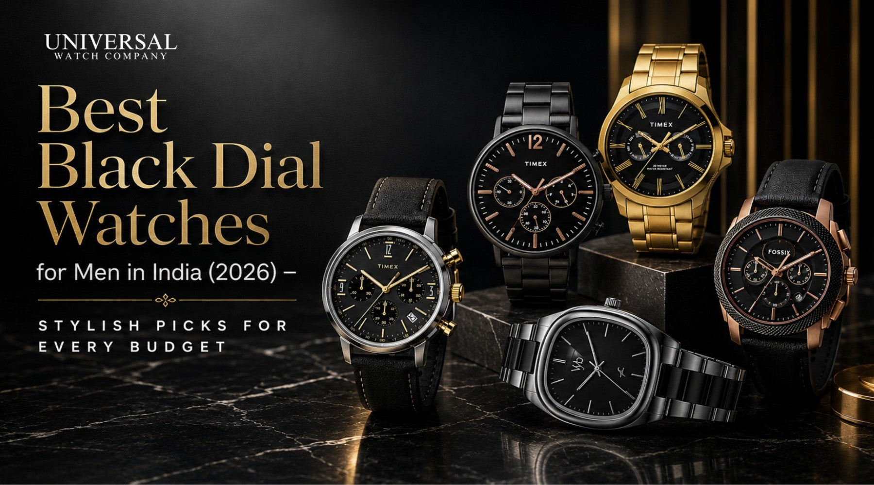 Best Black Dial Watches for Men in India (2026) – Stylish Picks for Ev ...