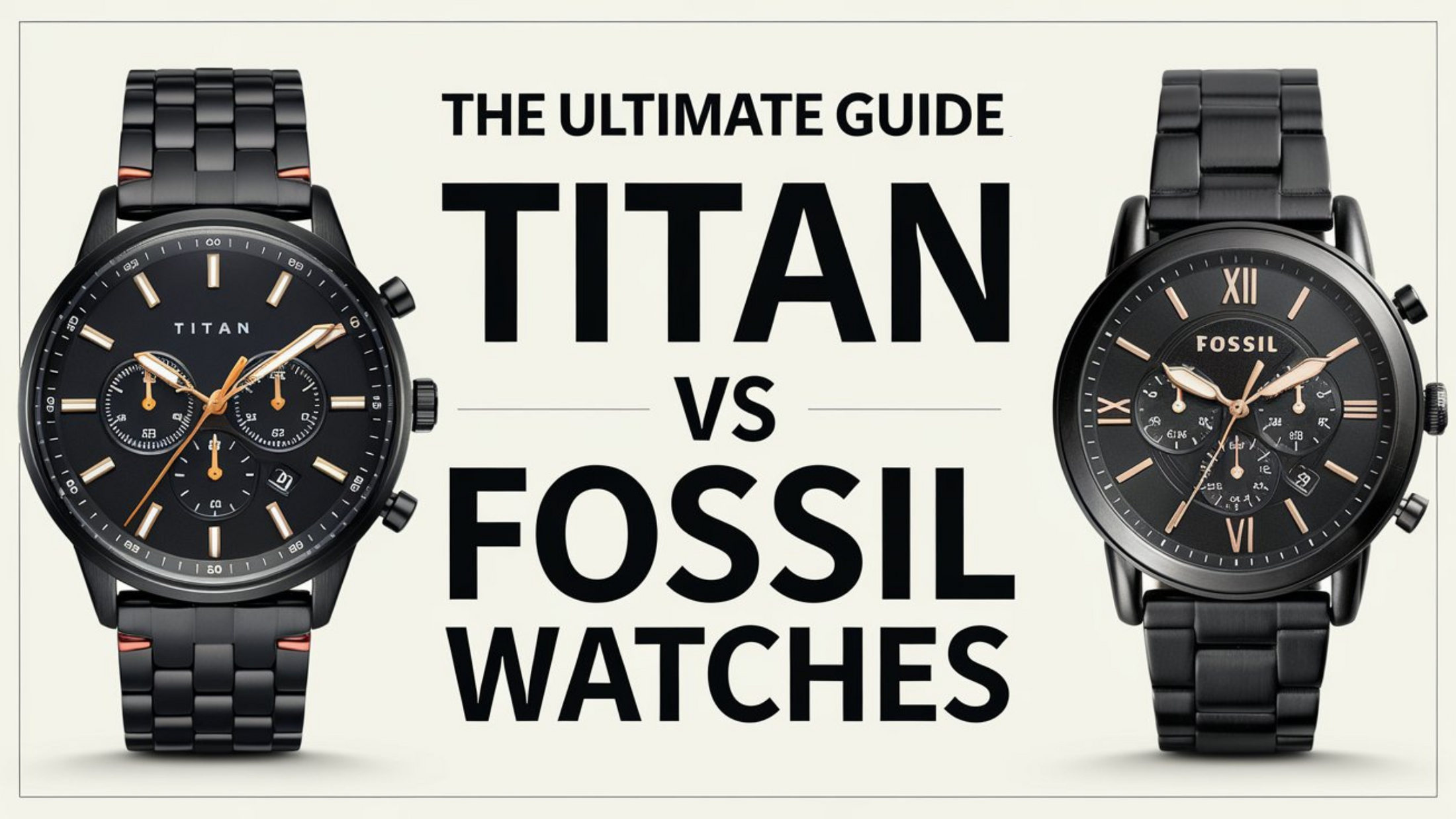The Ultimate Guide: Titan vs Fossil Watches – Universal Watch Company