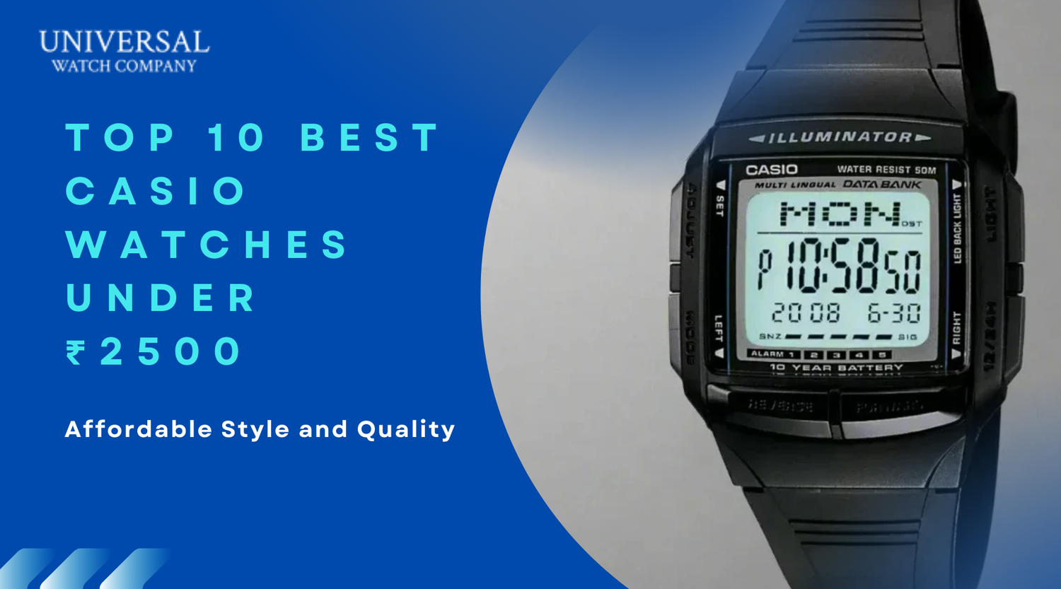 Top 10 Best Casio Watches Under ₹2500: Affordable Style and Quality ...