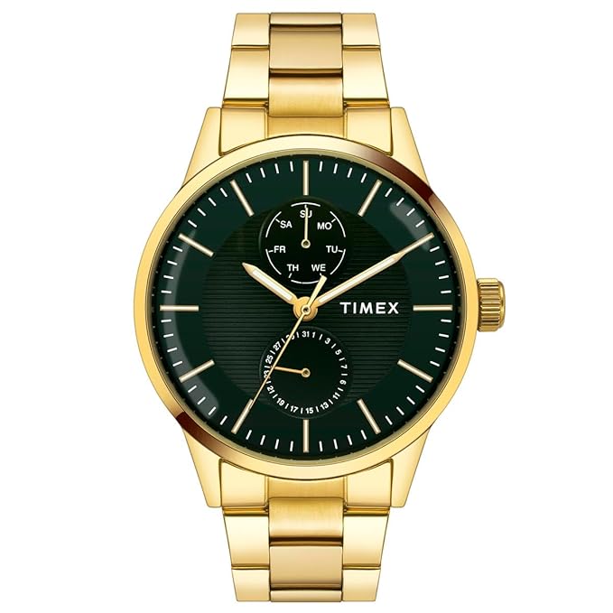 Timex Men Green Round Dial Analog Watch - TWEG19939 – Universal Watch ...