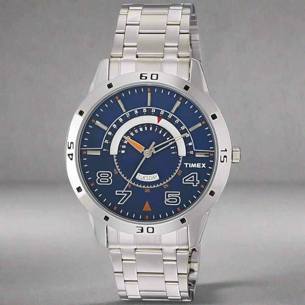 TIMEX TW00U907 Silver And Blue Analog Watch For Men – Universal Watch ...